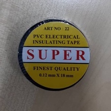 PVC tape Electrical Insulating Tape Brand SUPER 0.12mm x 18mm | Shopee ...