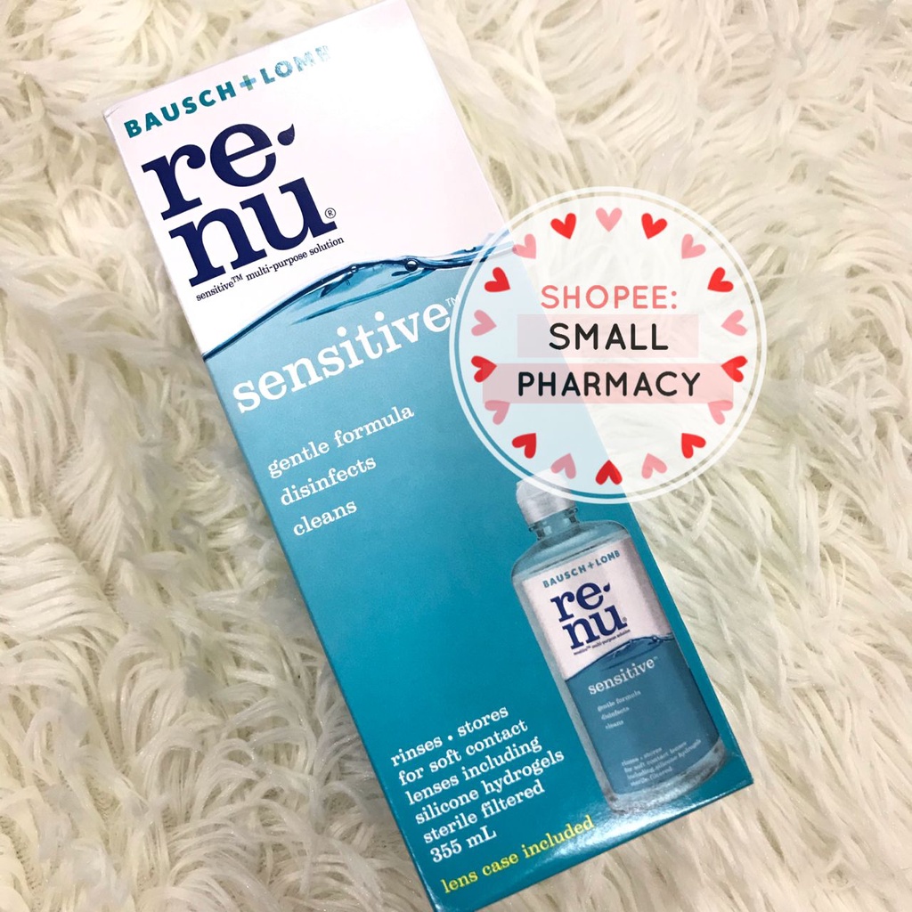 Bausch + Lomb Renu Sensitive Multi-Purpose Contact Lens Solution 355ml ...