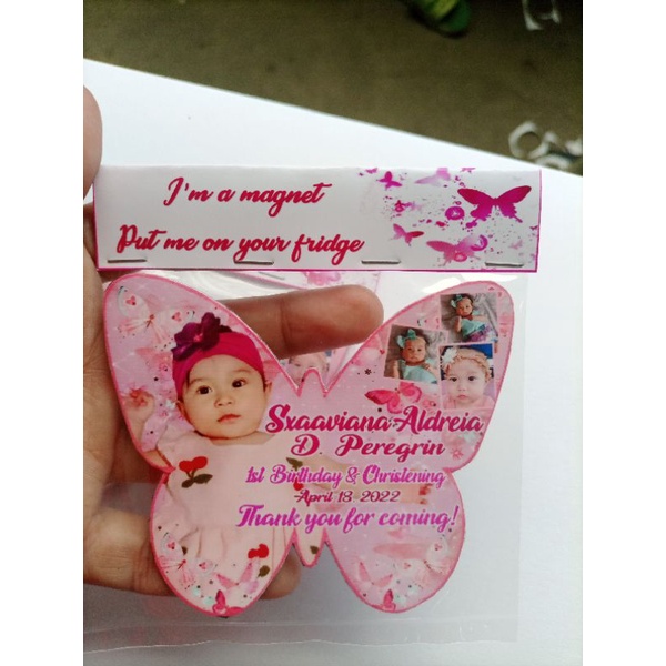 ref magnet souvenir butterfly cut | Shopee Malaysia