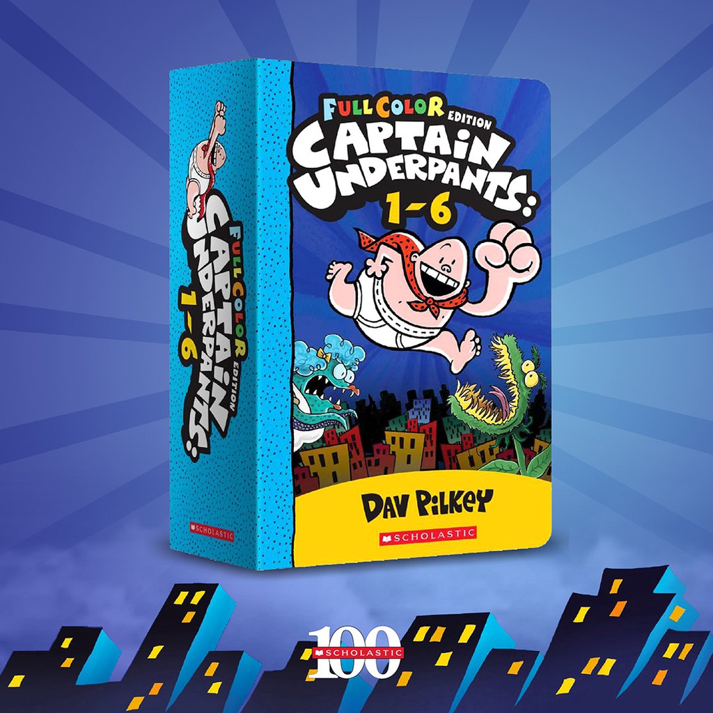 Scholastic Captain Underpants Colour Edition Boxed Set 1-6 ISBN ...