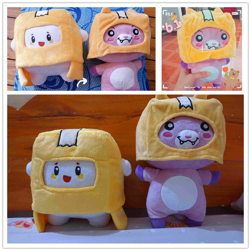 Hychumey 29cm Lankybox BOXY FOXY ROCKY Plush Soft Stuffed Toy Game ...