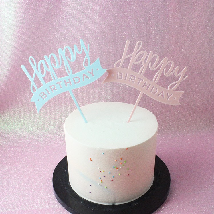 【READY STOCK】 - Happy Birthday Cake Topper ribbon & Decoration ...
