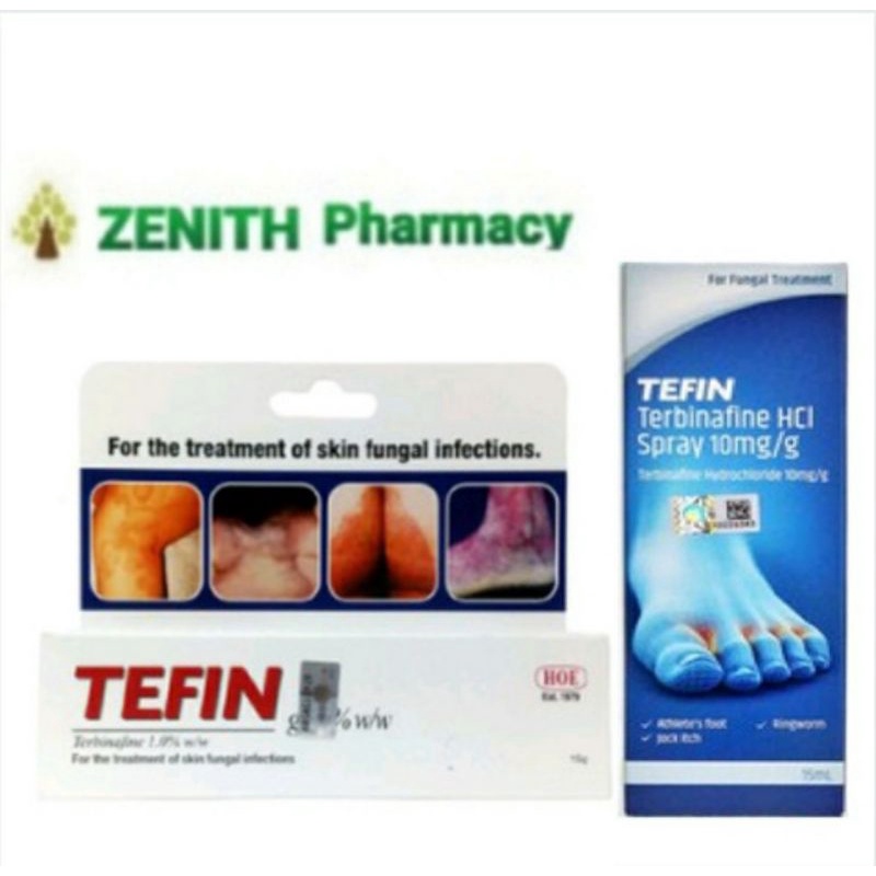 TEFIN FUNGAL INFECTIONS Exp:11/2027 GEL 15G OR EXP:10/2026 SPRAY 15ML ...