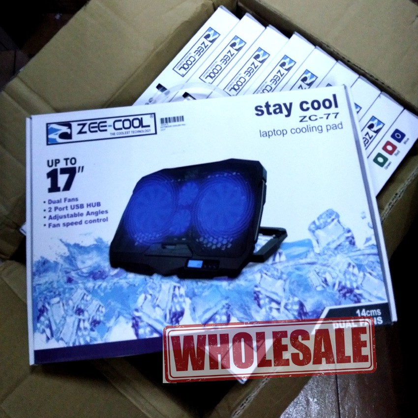 Zee-Cool ZC-77 Gaming Laptop Cooler Adjustable Speed USB Ports 2 ...