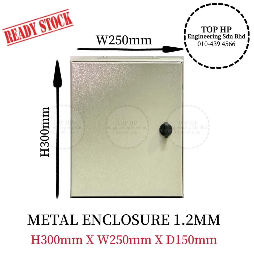 Metal Enclosure (IP20)H300mm X W250mm X D150MM | Shopee Malaysia