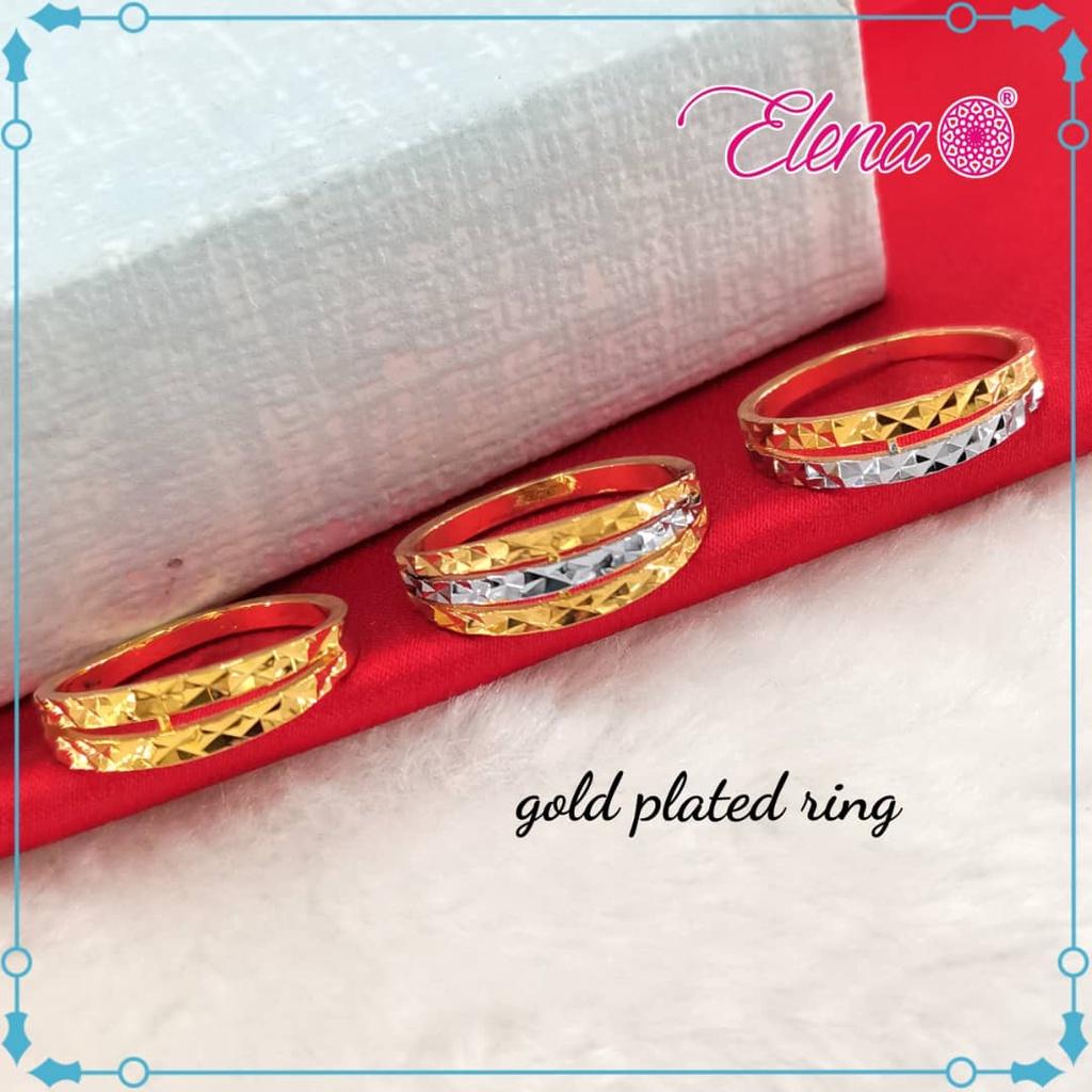 Elena Emas Korea Emas Sadur Cincin Dewasa Jenis KLCC ER316/ER317/ER318 ...