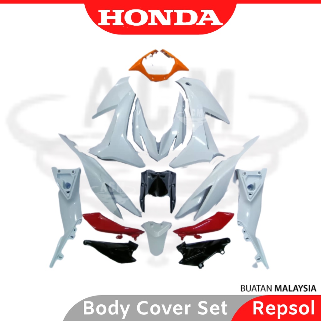 HONDA RSX150 Full Body Cover Set Coverset Body Kit Color Parts RSX 150 - REPSOL Blue Black Red ...