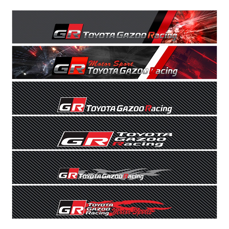Car Accessories GR Sport Car Front Gear Stickers Front and Rear ...