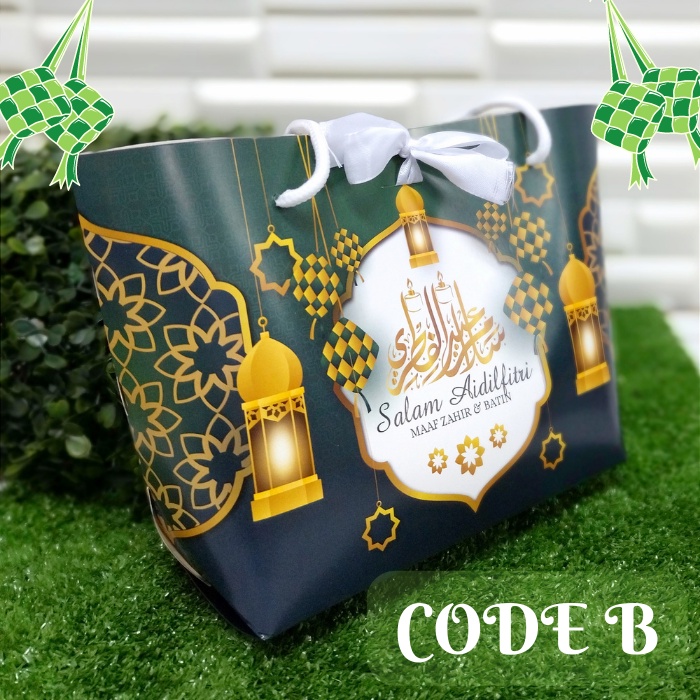 [SALE]10pcs Handbag Paperbag Raya gift box Festival Gable Box Hari Raya ...