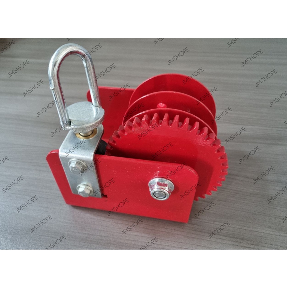 HandWinch 1500 LBS Hand Winch Pulley Hoist Niple Locking Line Regulator ...