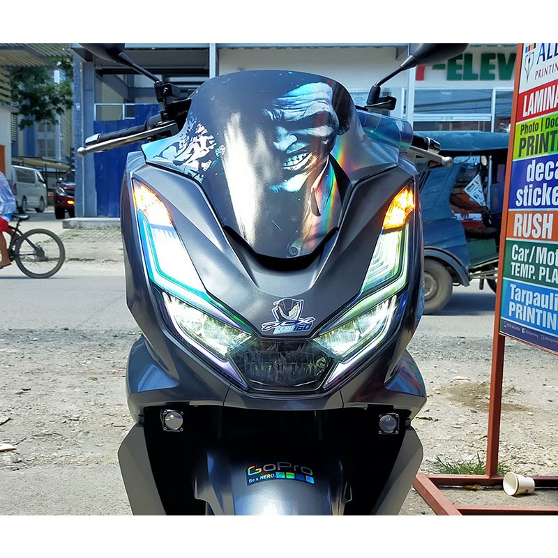 Full Wrap Hologram Sticker Laminated for PCX 160 Visor - Joker Face ...