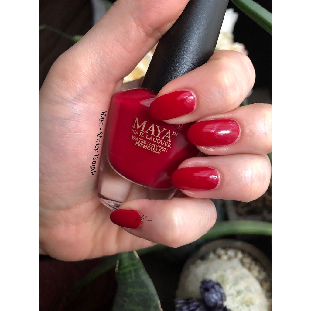 MAYA Halal Breathable Nail Polish - Shirley Temple | Shopee Malaysia