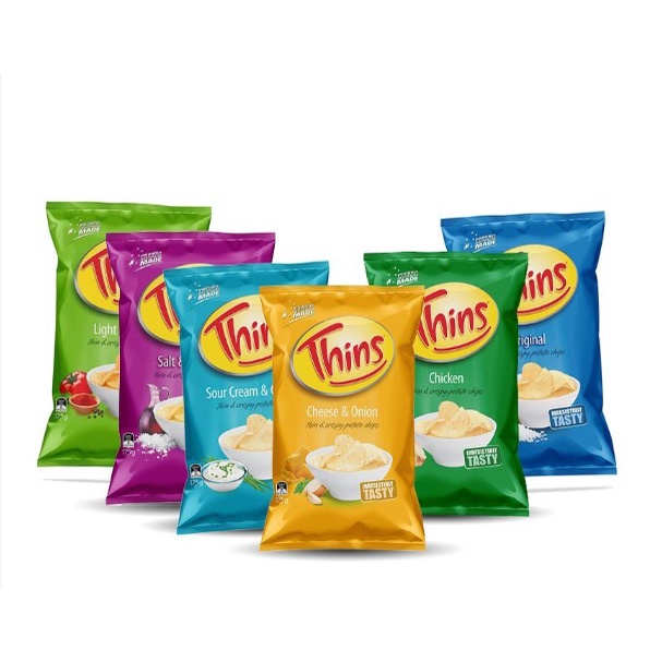 【GLUTEN FREE】Thins Potato Chips [ Original / Cheese&Onion / Light&Tangy ...