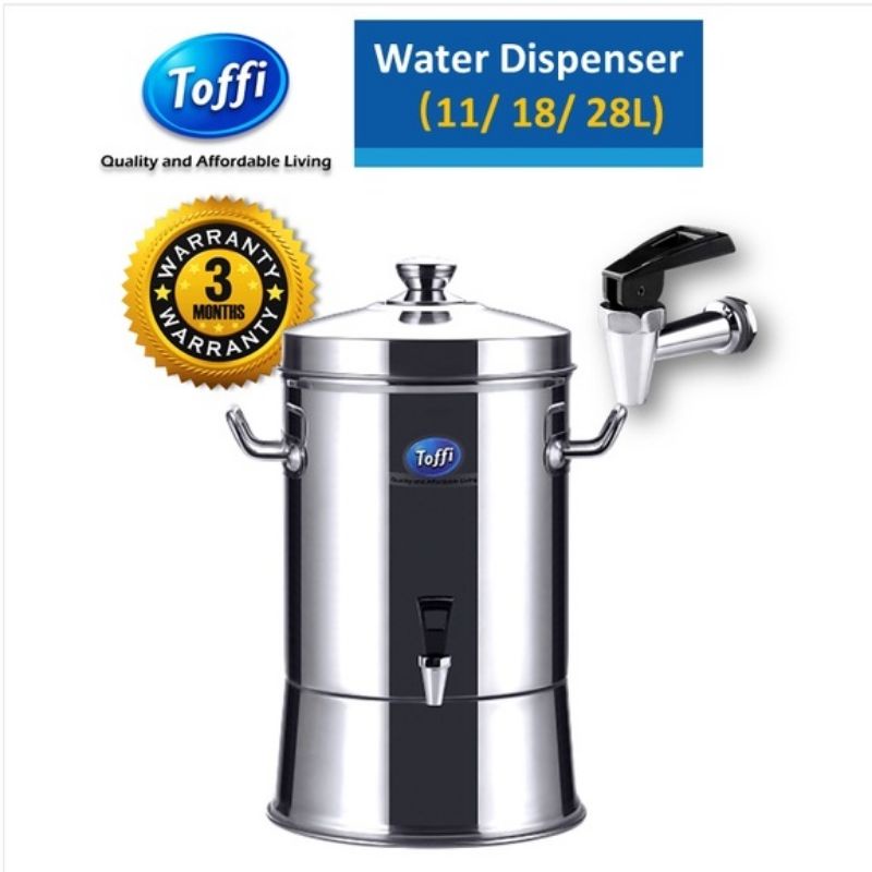 Toffi Penyejuk Air Stainless Steel / Dispenser Minuman / Tong Air ...