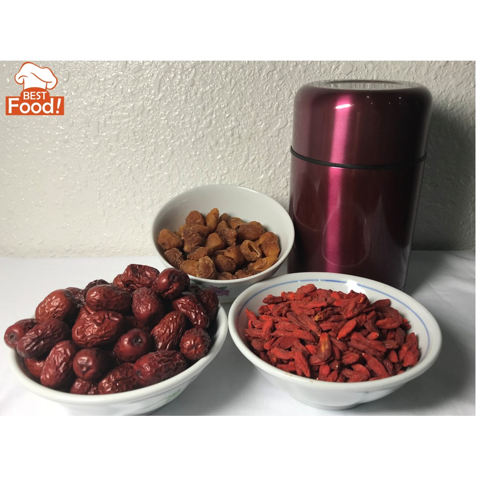 Red Dates (200 g), Goji Berries (100 g), Longan (100 g) - 8 Servings ...