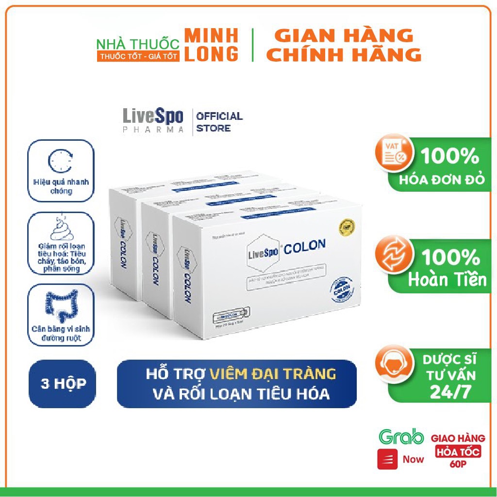 Combo of 3 Boxes of Livespo COLON - Probiotic Spores to support Colitis ...