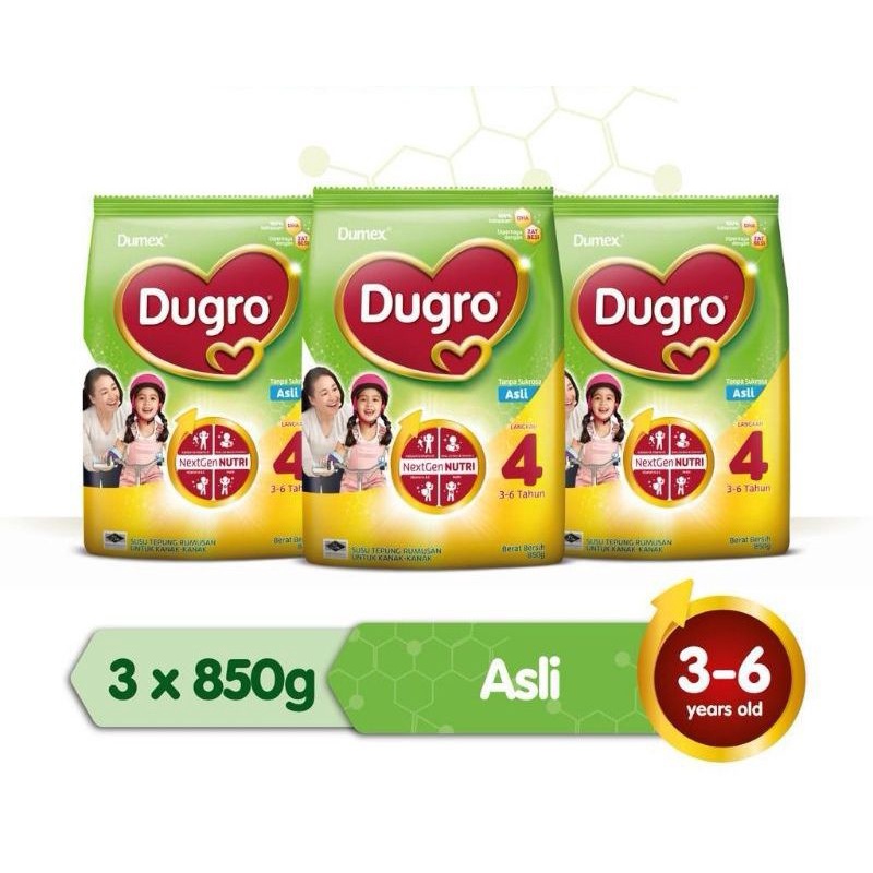 🌟🔥🔥Dumex Dugro 4🔥🔥🌟 (Asli 850g X 3 Packs) Exp: Sep/2022 | Shopee Malaysia