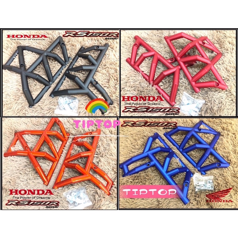 HONDA RS150R V1 V2 ENGINE SIDE COVER LED SHILED SET RS RS150 BODY ...