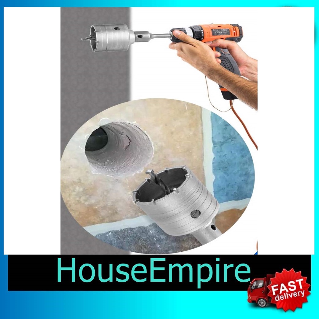 Concrete Drill Bit Wall Hole Saw Core Cutter Penebuk Lubang Simen ...