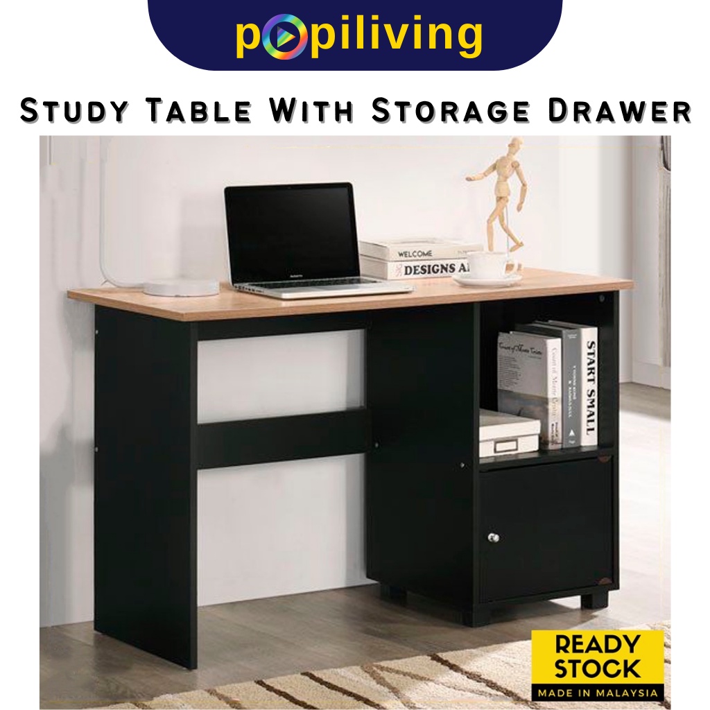 KULO Kids Study Table With Bookshelf Kids Study Desk Office Table Meja ...