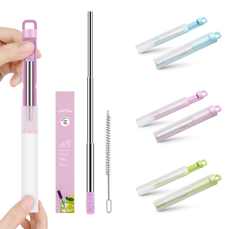 1Set Creative 304 Stainless Steel Telescopic Outdoor Portable Foldable ...