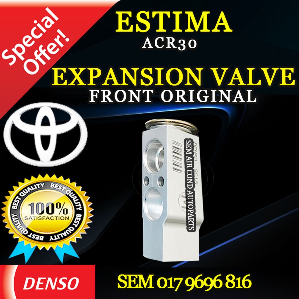TOYOTA ESTIMA ACR30 2003-2006 YEAR ORIGINAL DENSO ND FRONT EXPENSION/ EXPANSION VALVE (CAR ...