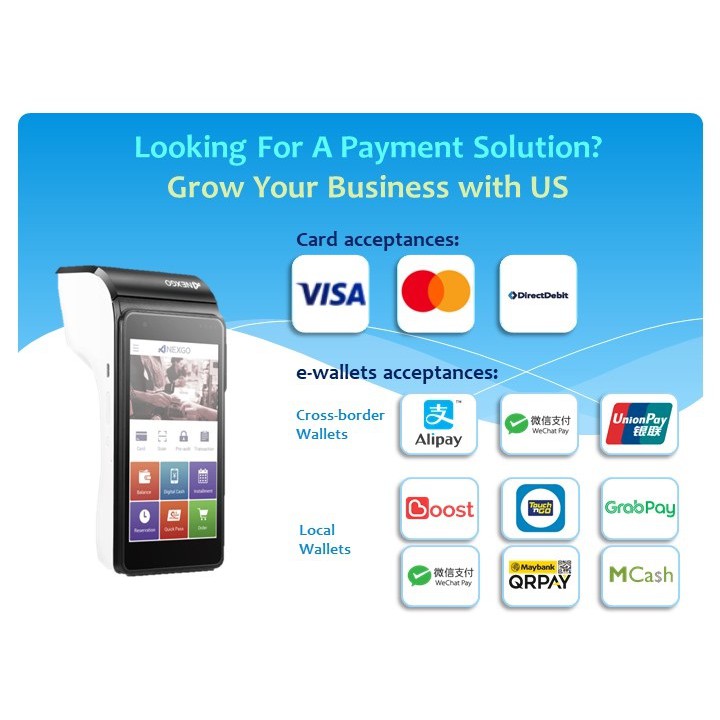 All-In-One Cards and e-wallets Touchscreen Terminal Merchant Machine ...