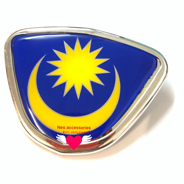 Wira Satria Putra Moon star Big logo emblem 1pc Poton emblem Wira ...