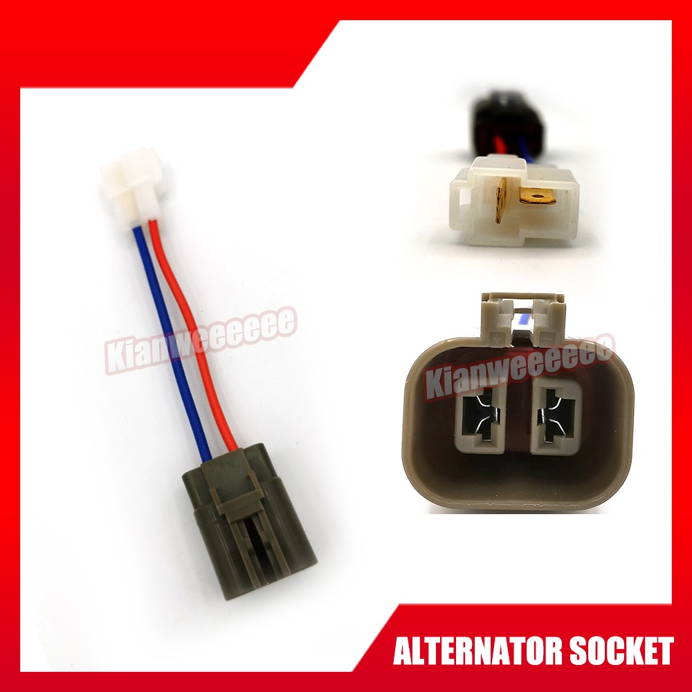 Proton Wira Perdana Saga BLM Mazda Mitsubishi Alternator Socket 2 Pin ...