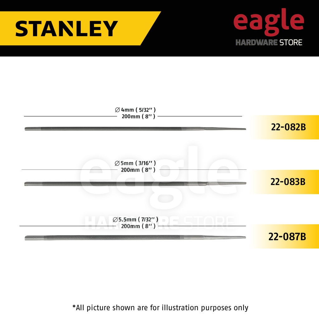 Stanley 200mm ( 8'' ) Chain Saw File ( 22-082B , 22-083B , 22-087B ...