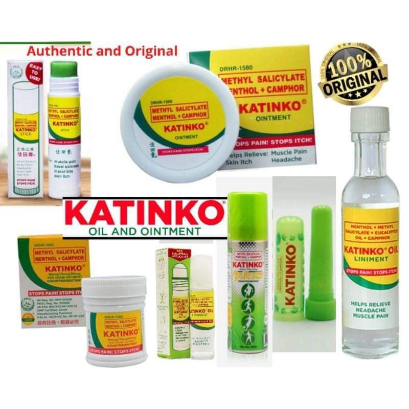 Katinko Liniment Roll-on, Stick. Ointment, Oil, Spray, Inhaler | Shopee ...