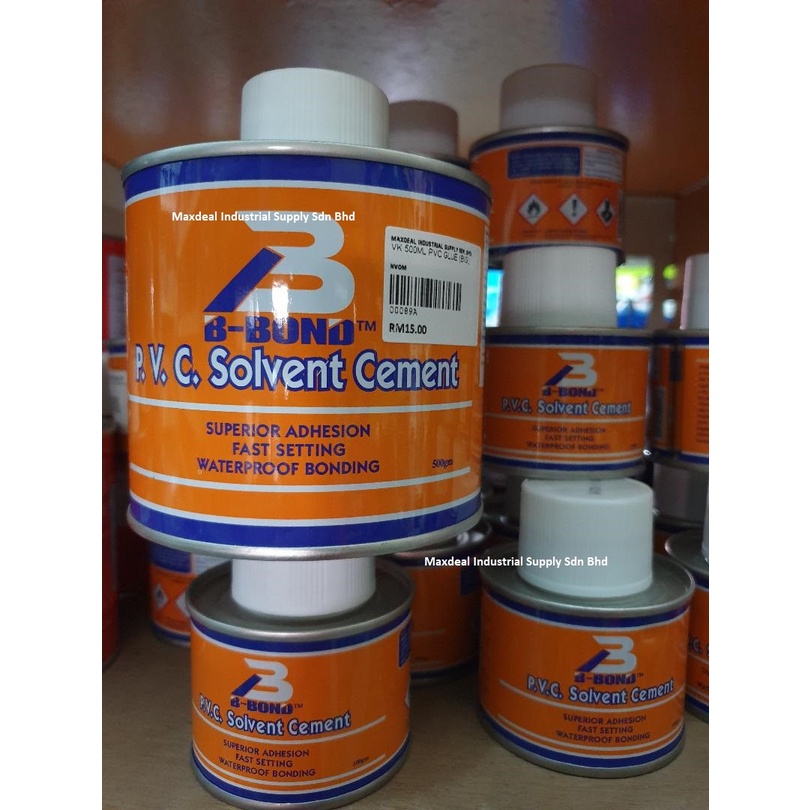 B-BOND PVC Solvent Cement Gum / PVC Pipe Glue / Gam Paip ( 100g & 500g ...