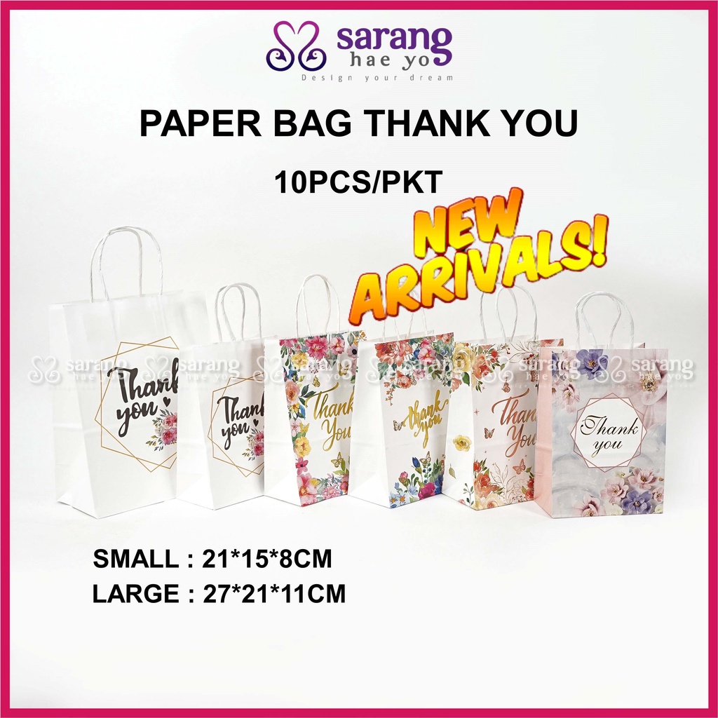 Thank You Paper Bag PaperBeg Murah Doorgift Goodies Bag Goodi Beg Bag ...