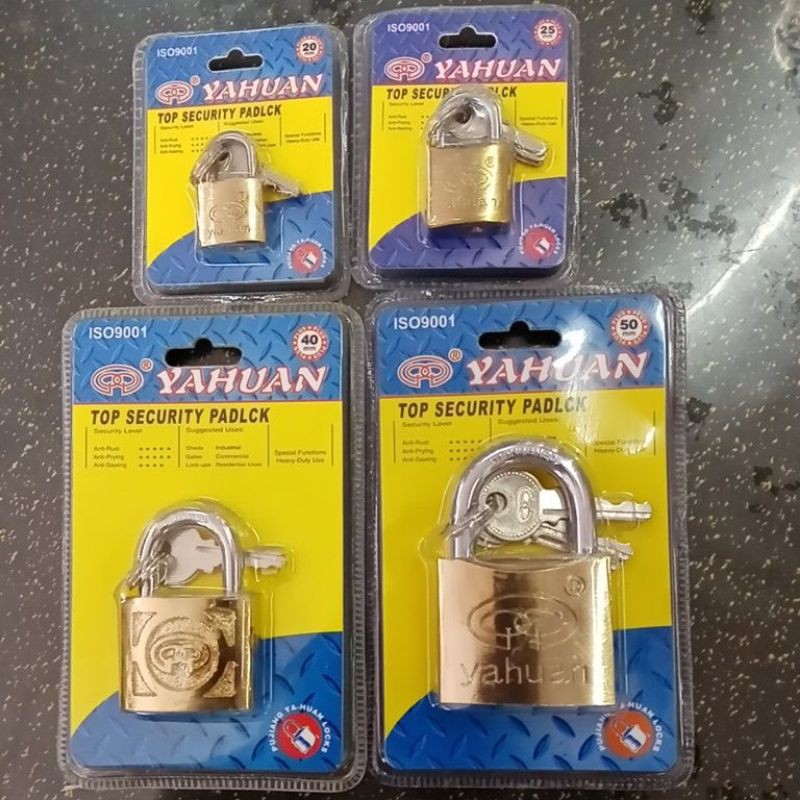 RICHDOOR/YAHUAN/LFE Top Security Brass Padlock 20mm, 25mm, 40mm & 50mm ...
