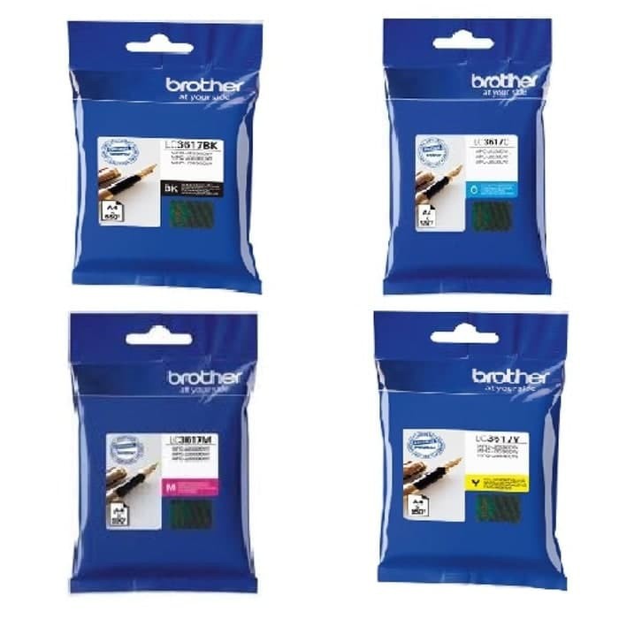 BROTHER LC3617 BLACK / CYAN / MAGENTA / YELLOW CARTRIDGE LC-3617 ...