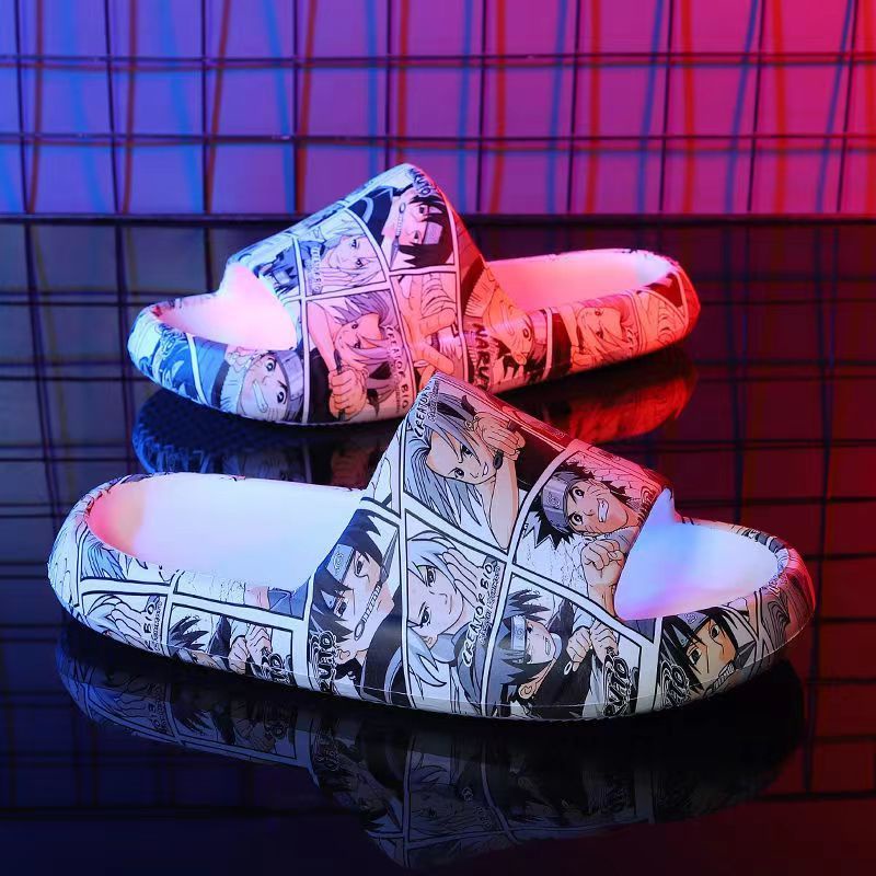 Slippers Men's Summer Youth Trend Beach Gaiden Home Indoor One Piece ...