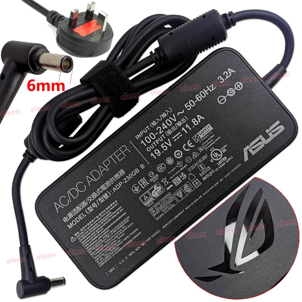 New 19.5V 11.8A 230W Laptop AC Adapter charger For Asus Rog Zephyrus ...