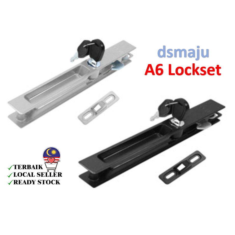 A6 Malaysia Standard Size A6 Lock Set Aluminum Sliding Door Lock Set ...