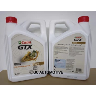 New Packing Castrol GTX 20W-50 Mineral Engine Oil 20W50 4L Saga Wira ...