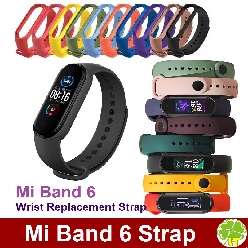 🌈⌚ Xiao Mi Mi Band 6 / M6 / Mi6 Silicone Replacement Strap (Ready Stock ...