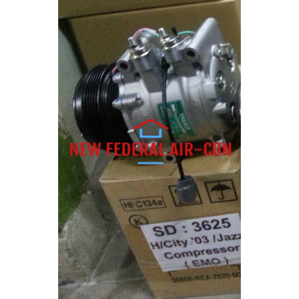 (ORIGINAL) SANDEN HONDA CITY YEAR 2003 SEL, HONDA JAZZ TRSA09 5PK ...