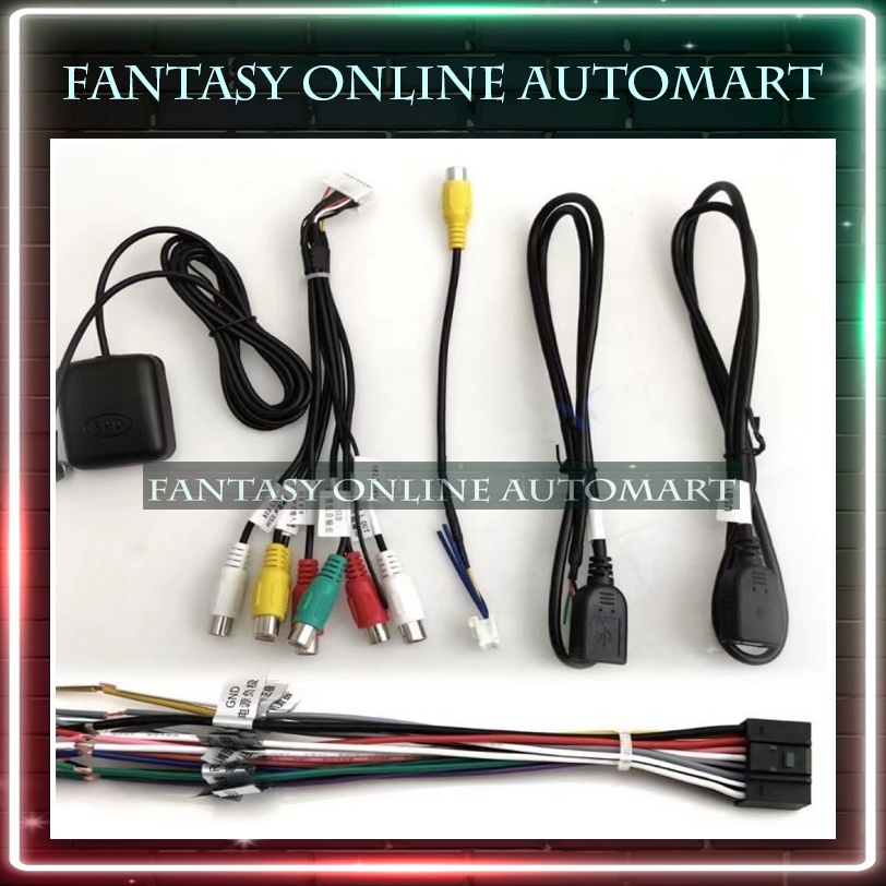 ANDROID PLAYER SOCKET 5PCS - RCA CABLE , USB SLOT , GPS ANTENNA , CAMERA OUTPUT SOCKET | Shopee ...