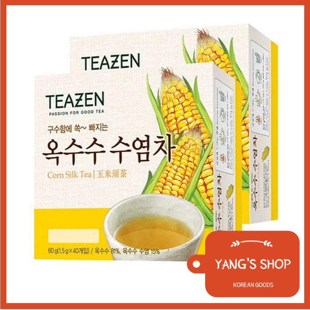 [TEAZEN] Corn Silk Tea Bag X 40T / Decaffeinated Tea / No Caffein ...