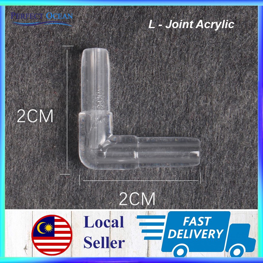 🌊READY STOCK🌊 Acrylic Joint Oxygen Tubing for Y,L,T,l Joint Acrylic ...