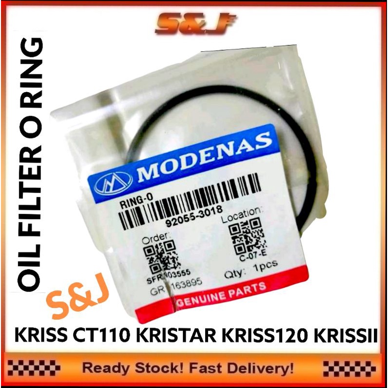 KRISS CT110 CT128 KRISS120 OIL FILTER O RING OIL FILTER COVER ORING | Shopee Malaysia