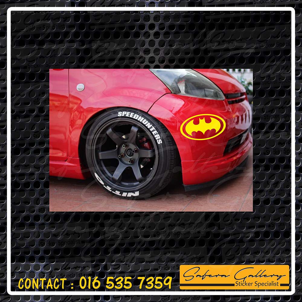 batman sticker cutting sticker batman logo sticker kereta logo batman ...