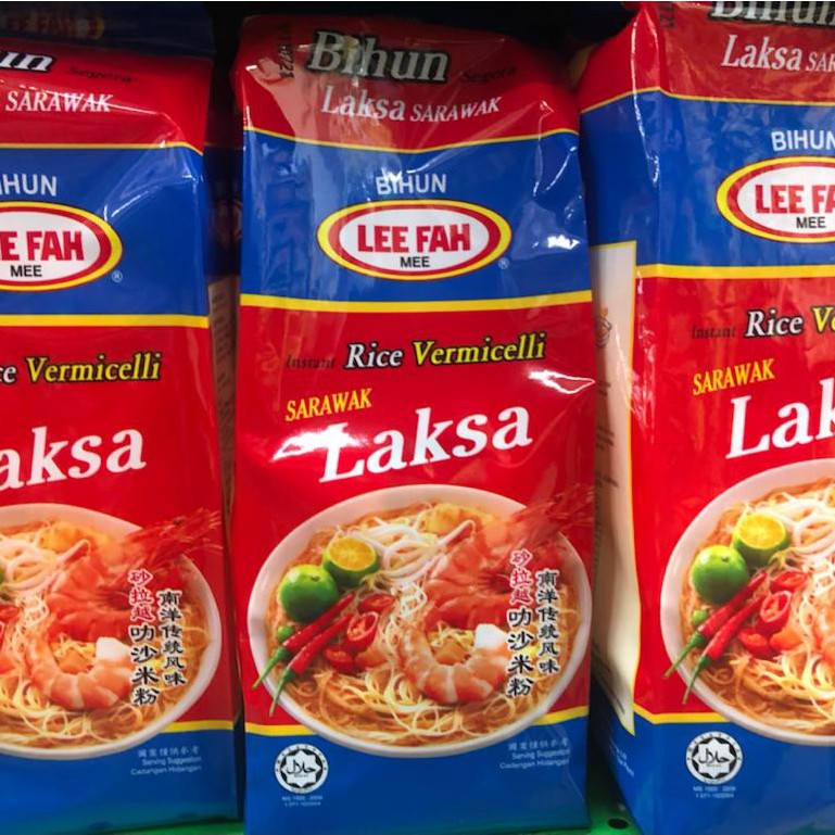Lee Fah Mee Laksa Sarawak Instant Rice Vermicelli 4's x 80g [320g ...
