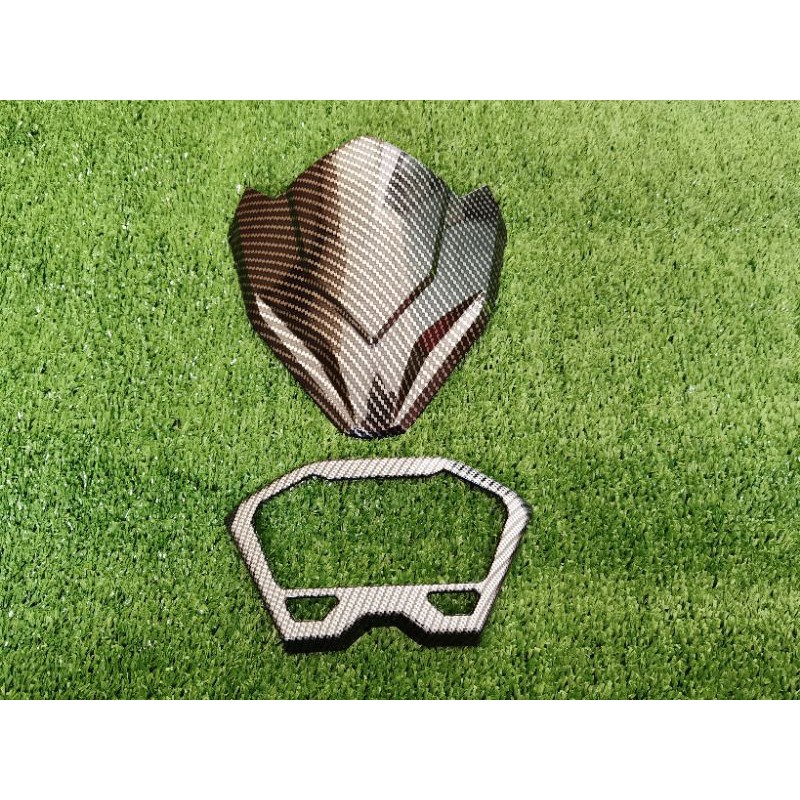 🔥🔥NEW DESIGN 🔥HONDA VARIO 150 🔥2IN1 VISOR +METER GUARD (CARBON ...