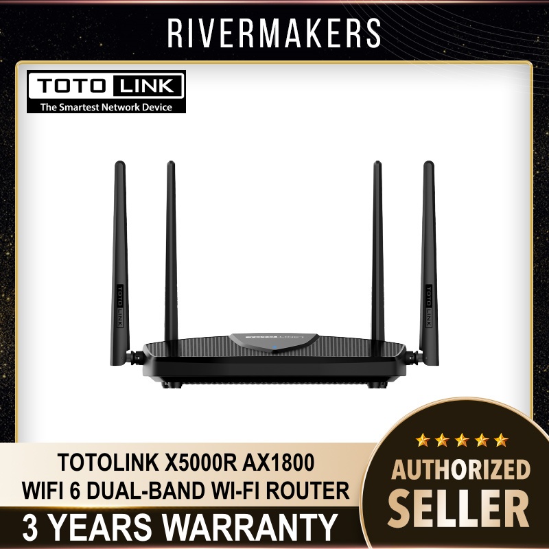 TOTOLINK X5000R AX1800 WiFi 6 Mesh MU-MIMO Gigabit Wireless WiFi Mesh Router [ Support OpenWRT ...