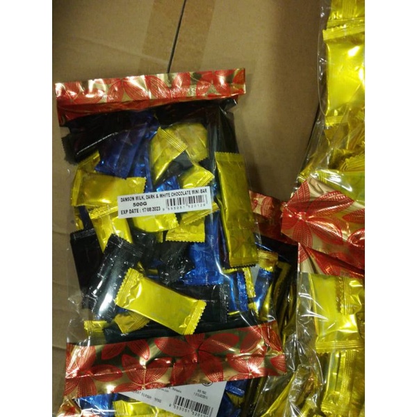 [500g] Danson Milk, Dark & White Chocolate Mini Bar | Shopee Malaysia